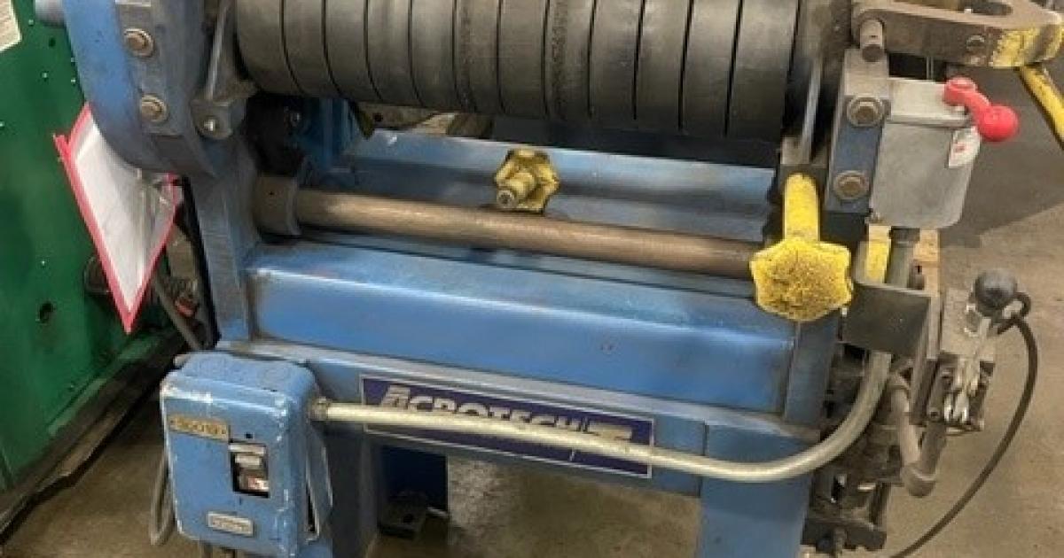 16 Ga x 18" Acrotech 1618-635S 2-Roll Plate Roll | Gladwin Machinery