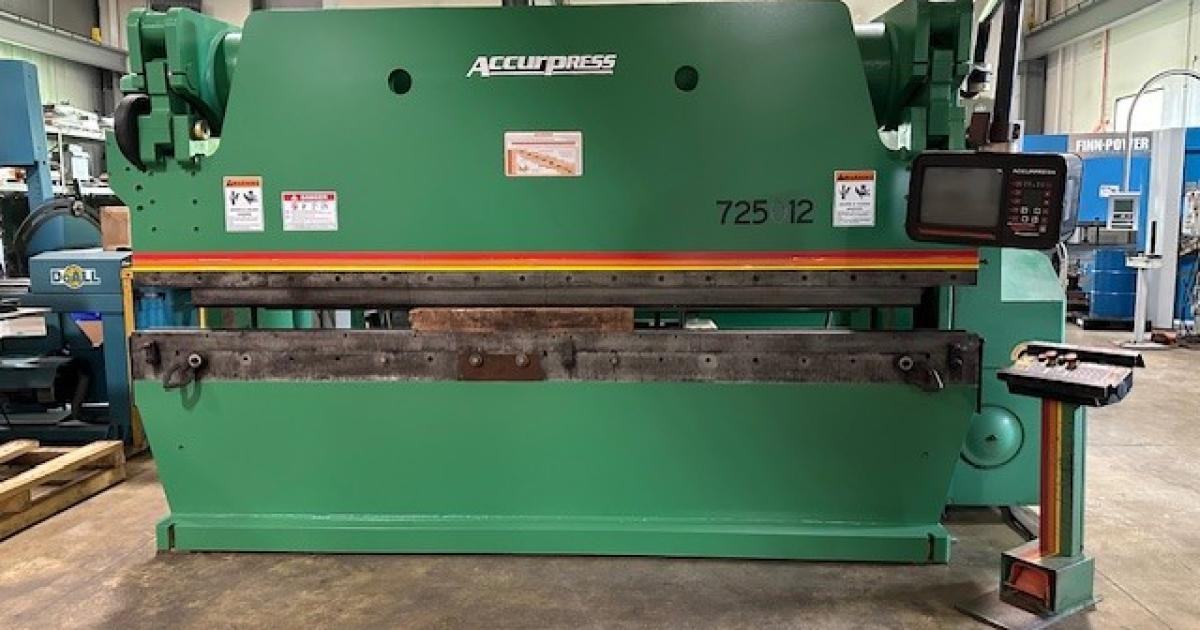 250 Ton x 12' Accurpress | Gladwin Machinery