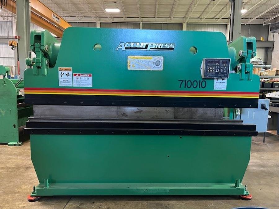 100 Ton x 10' Accurpress | Gladwin Machinery