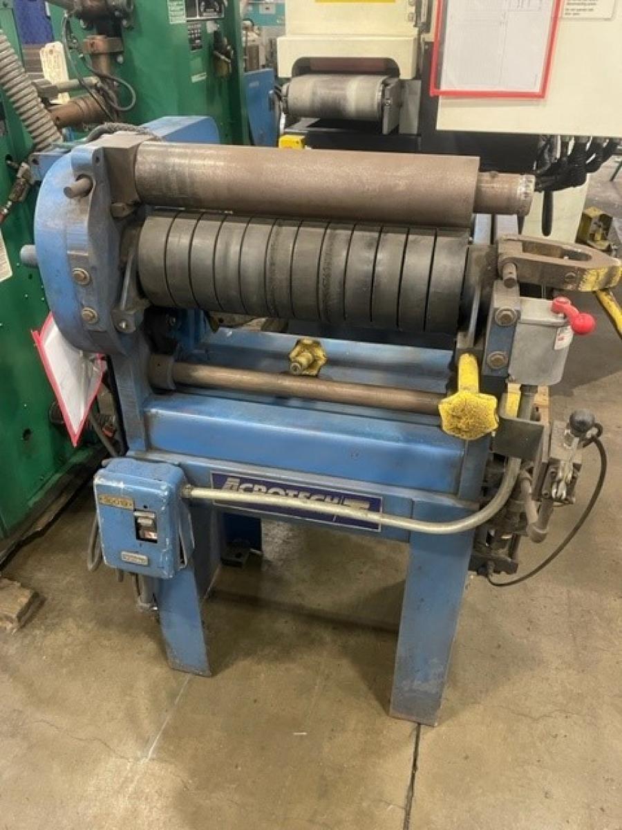 16 Ga x 18" Acrotech 1618-635S 2-Roll Plate Roll | Gladwin Machinery