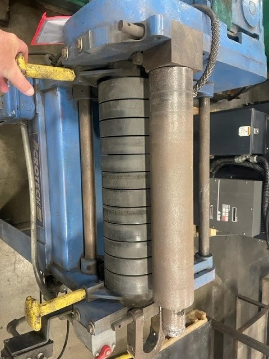 16 Ga x 18" Acrotech 1618-635S 2-Roll Plate Roll | Gladwin Machinery