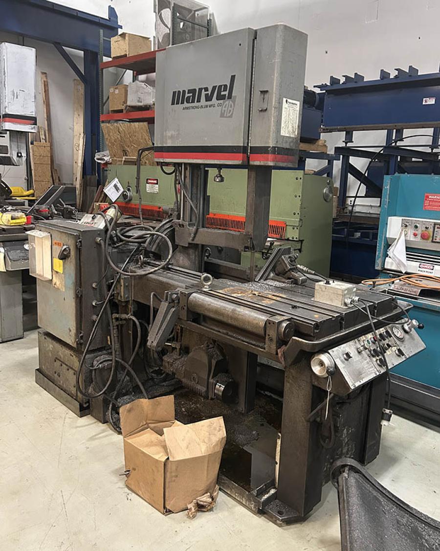18" x 20" Marvel Vertical Band Saw | Gladwin Machinery