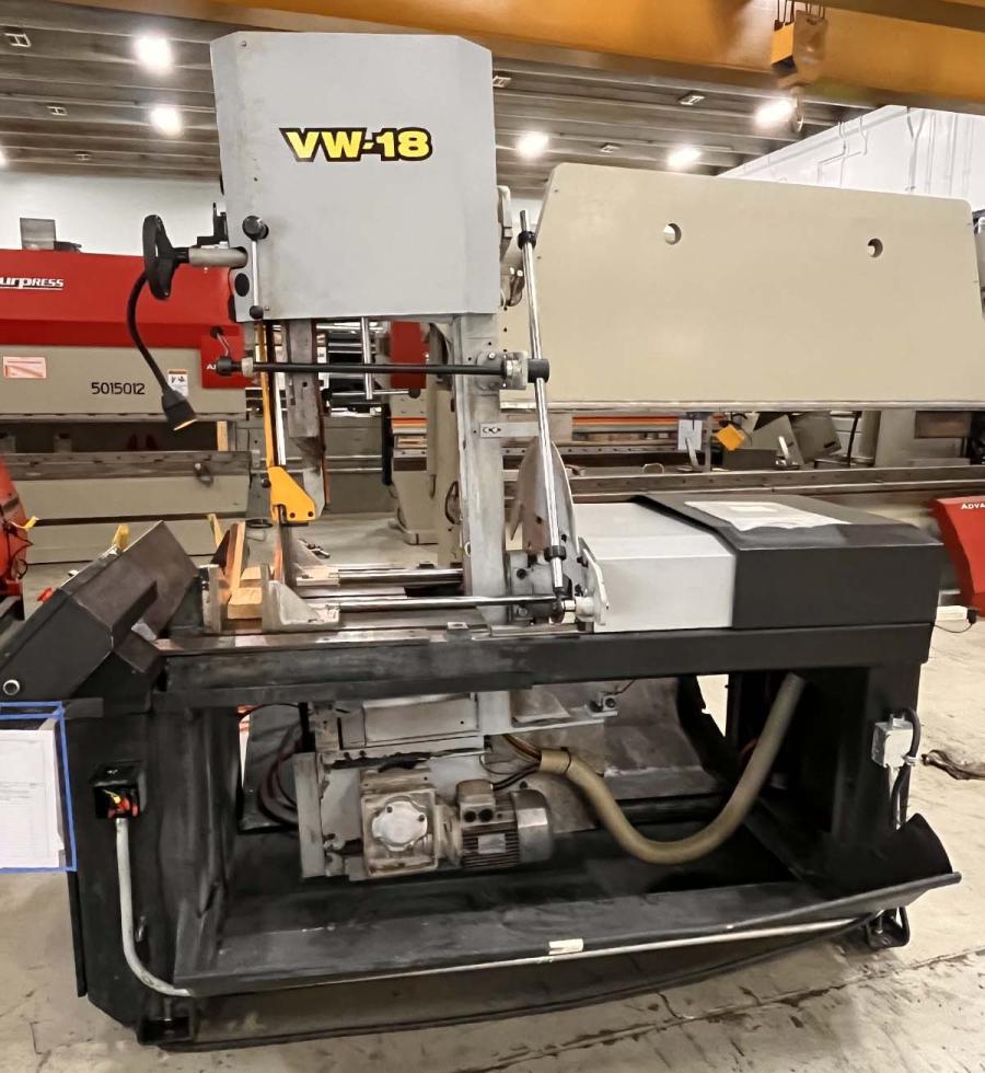 18" x 22" HydMech Band Saw VW-18 | Gladwin Machinery