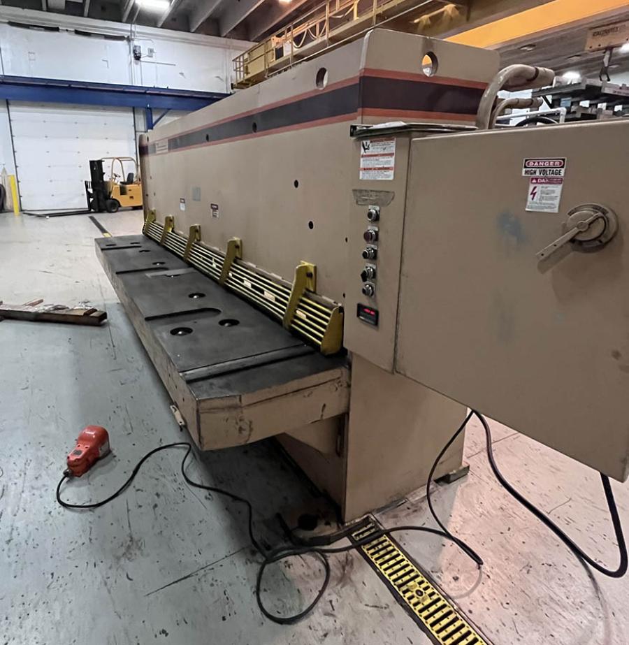 3/8" x 12' Standard Industrial Shear | Gladwin Machinery