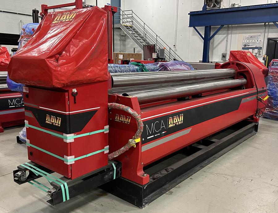 8 ga x 10' Davi 4-Roll Plate Roll DEMO | Gladwin Machinery