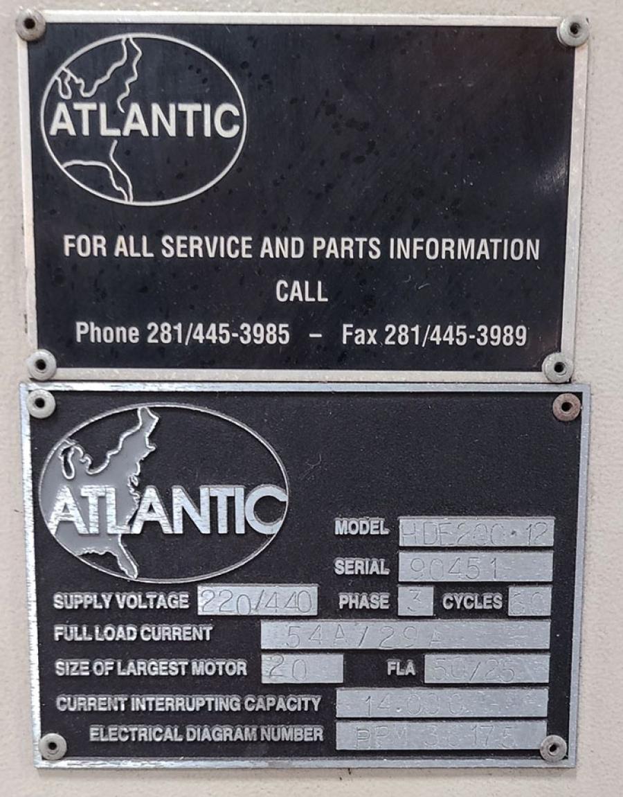 200 Ton x 12' Atlantic Press Brake | Gladwin Machinery