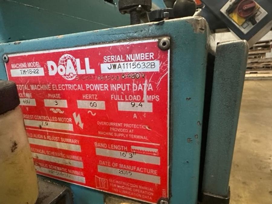 DOALL VERTICAL MODEL TM-1822 | Gladwin Machinery
