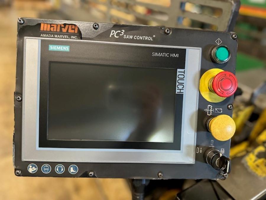 14.5" X 20" AMADA MARVEL E380-PC3 Vertical Saw | Gladwin Machinery