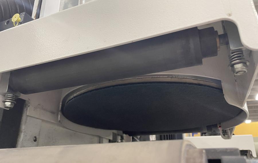 Timesavers 9" Rotary Dry Disc Deburring | Gladwin Machinery